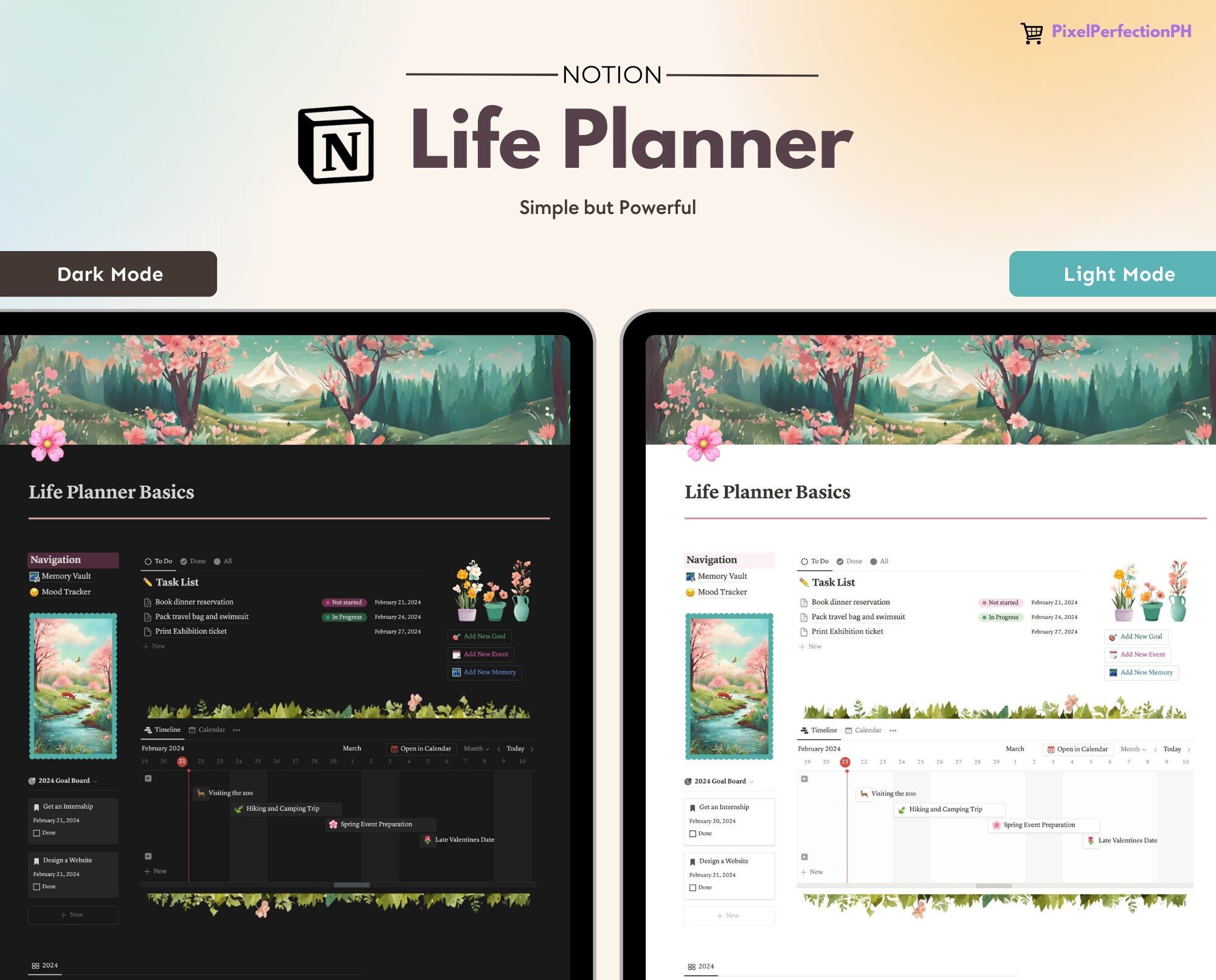 Notion Template Ultimate Allinone Notion Life Planner That Girl ...