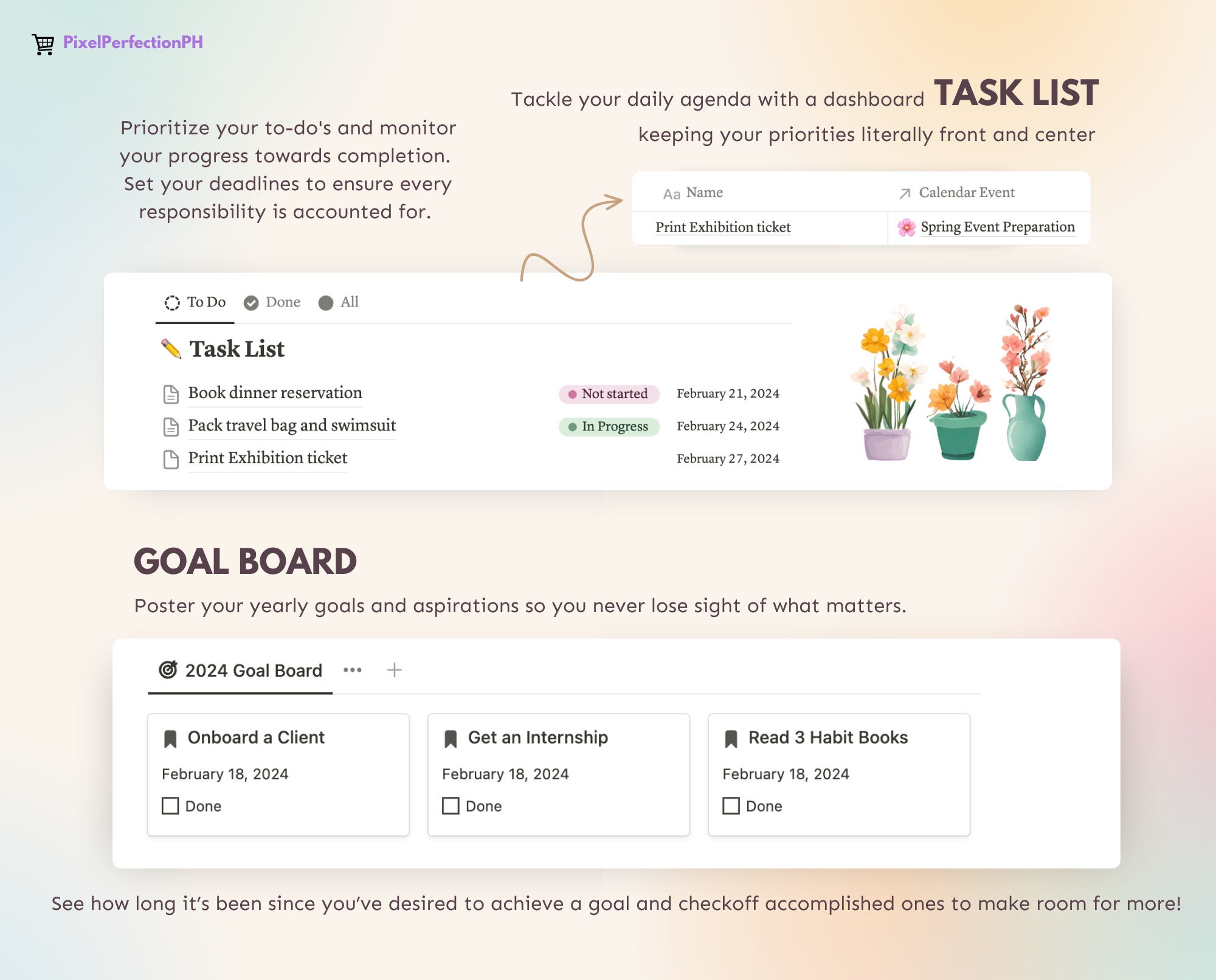 Notion Template Ultimate Allinone Notion Life Planner That Girl ...