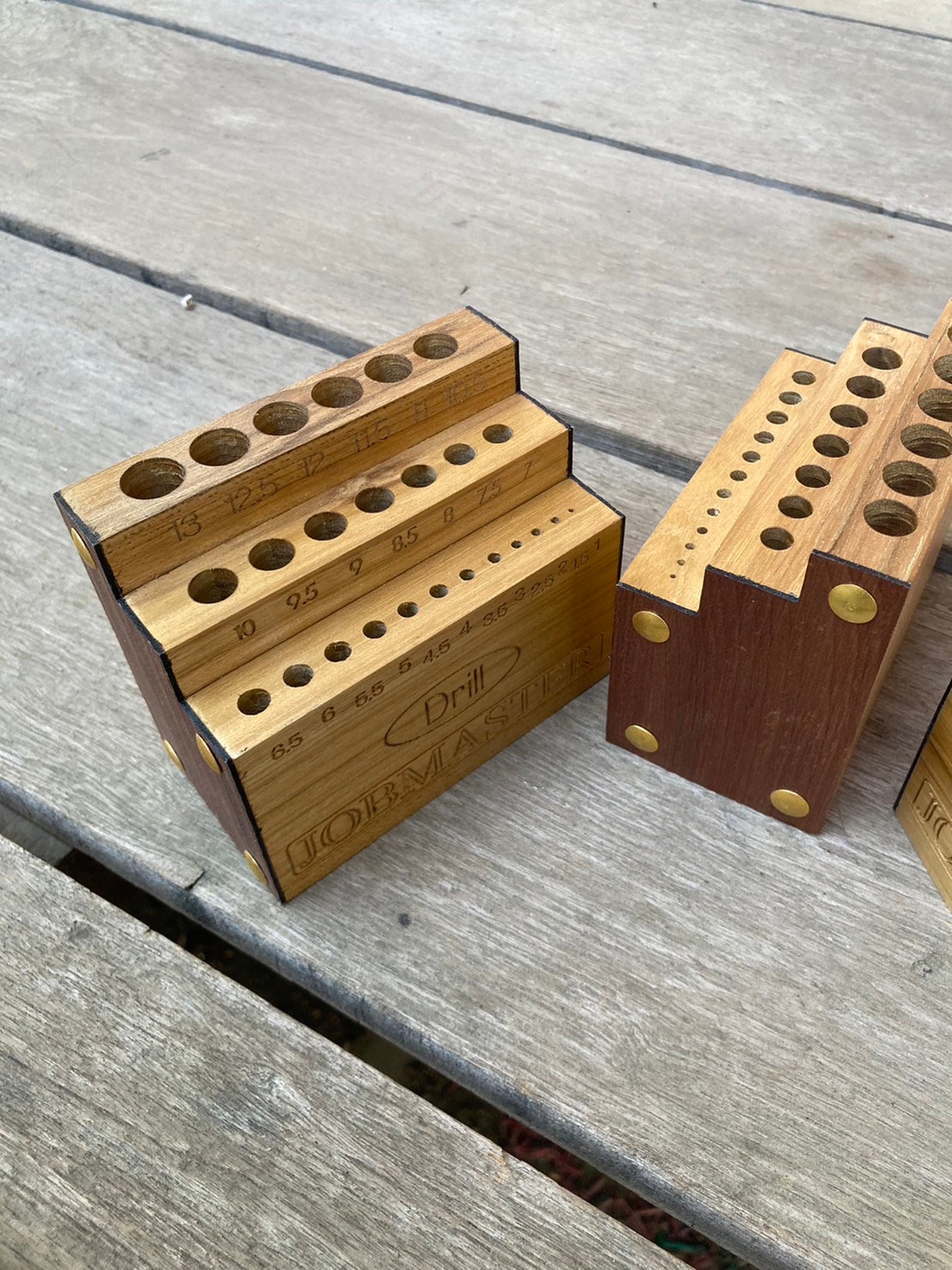 Wooden Box for Holding Drill Bits, JOBMASTER Brand, Can Hold Sizes From ...