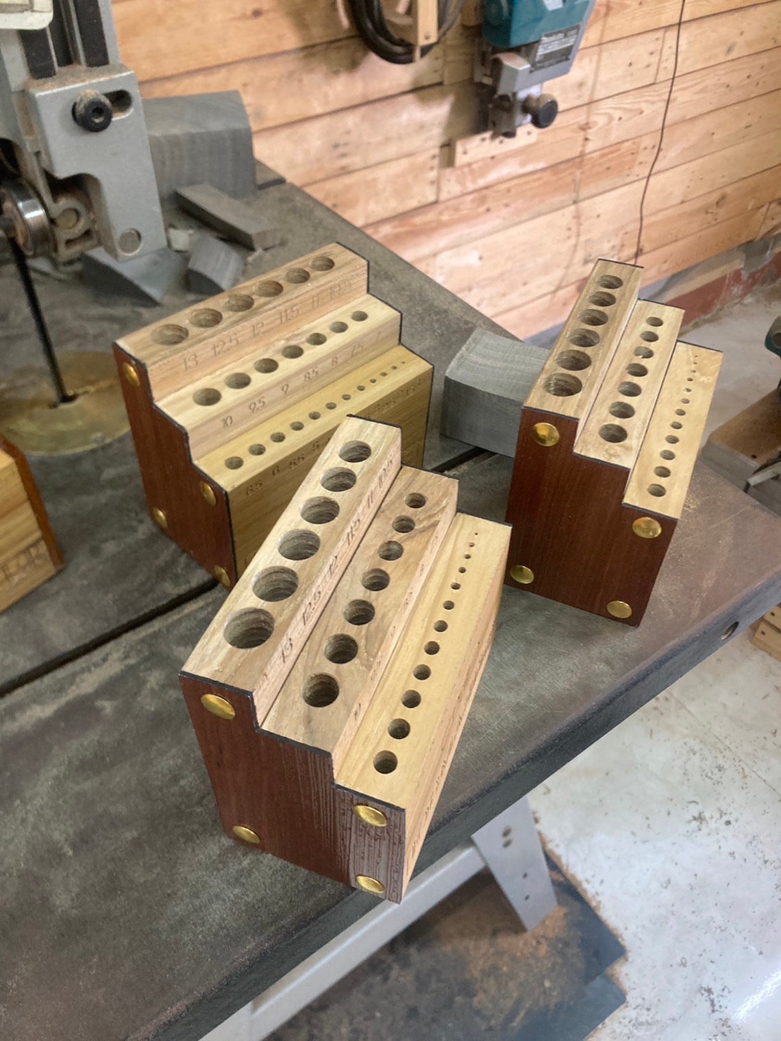 Wooden Box for Holding Drill Bits, JOBMASTER Brand, Can Hold Sizes From ...