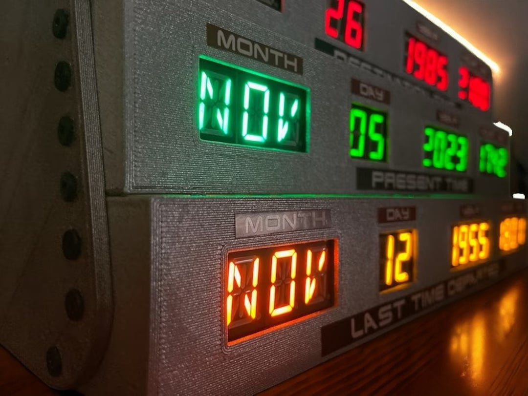 Delorean CLOCK, BTTF, Back to the Future Inspired CLOCK, Back to the ...