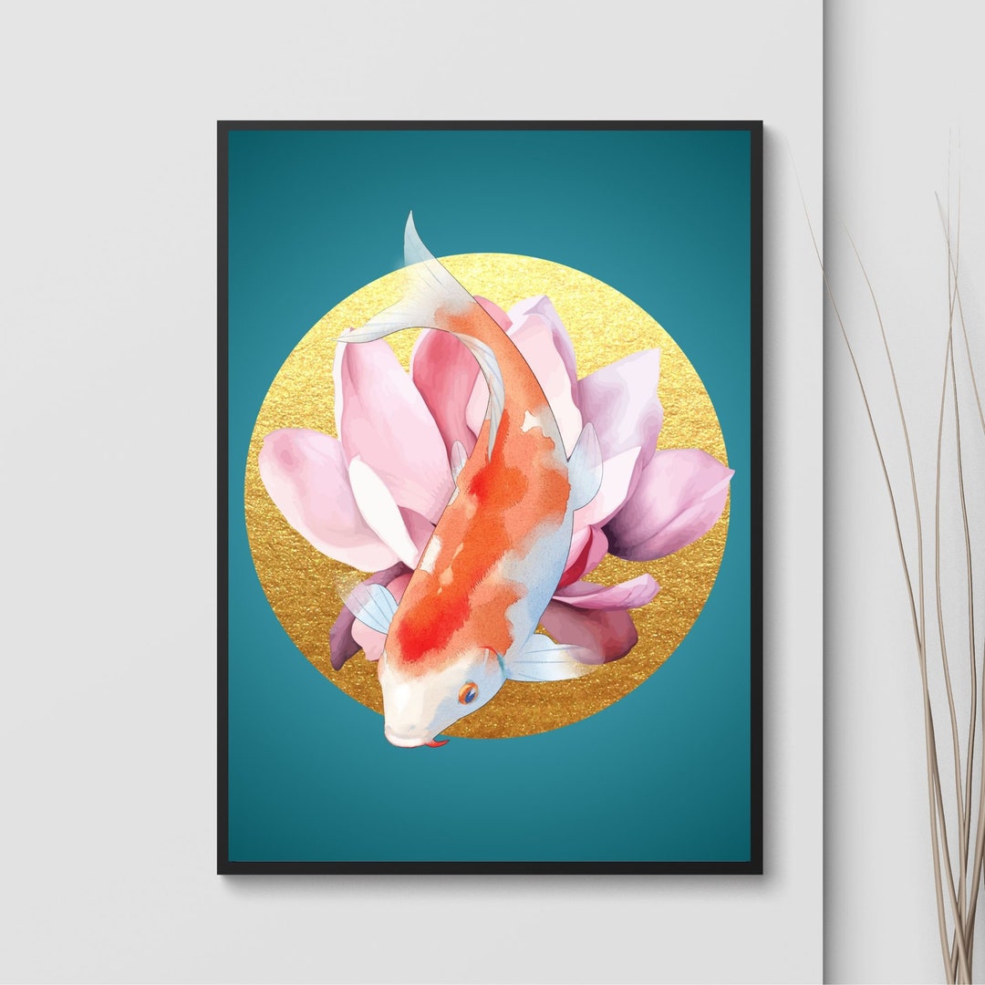 Japanese Koi Wall Art | Koi Fish Prints | Gallery Wall Art | Japan Home ...