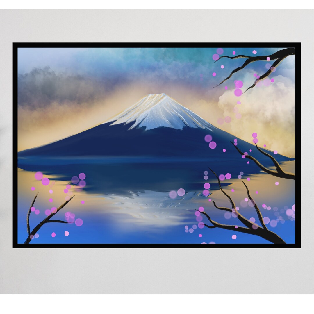 Mt Fuji Japanese Wall Art | Mt Fuji Print | Japanese Mount Fuji ...