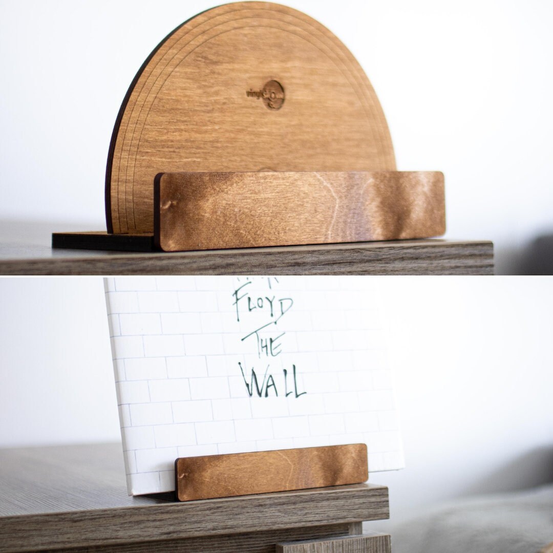 Vinyl Record Stand, Freestanding LP Display, "alaska", Desk Vinyl ...