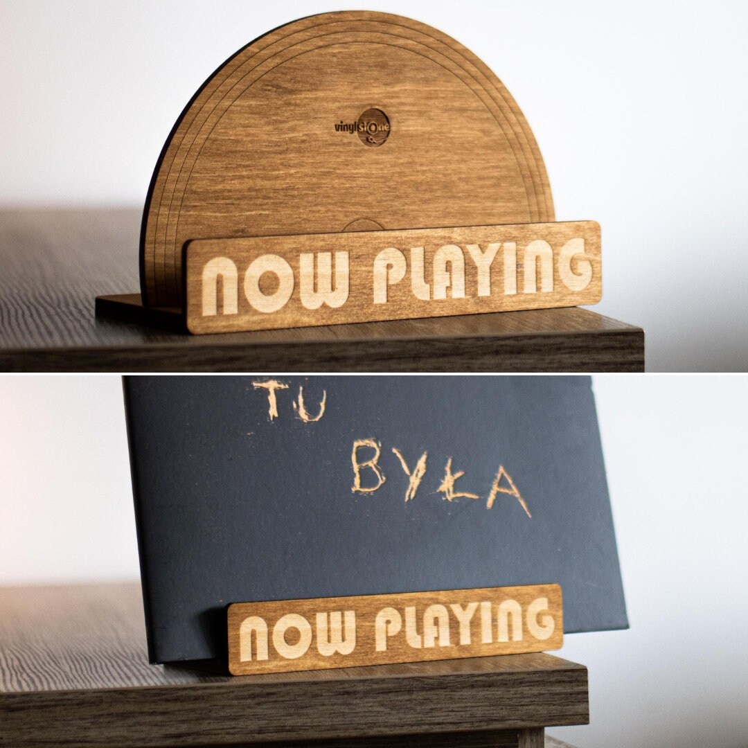 Now Playing Vinyl Record Stand, Freestanding LP Display, "avalon", Desk ...