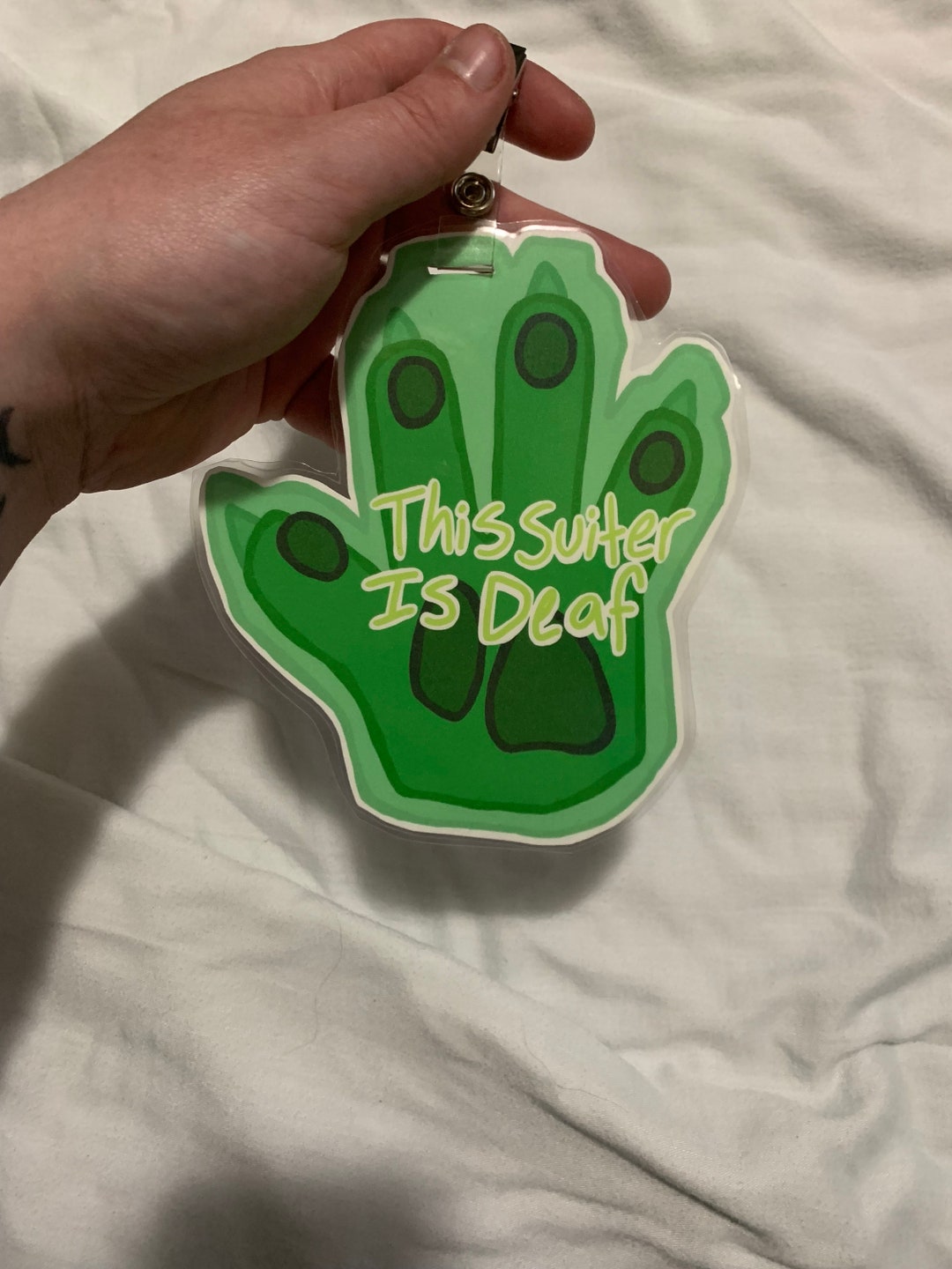 Deaf-fursuit Badge - Etsy