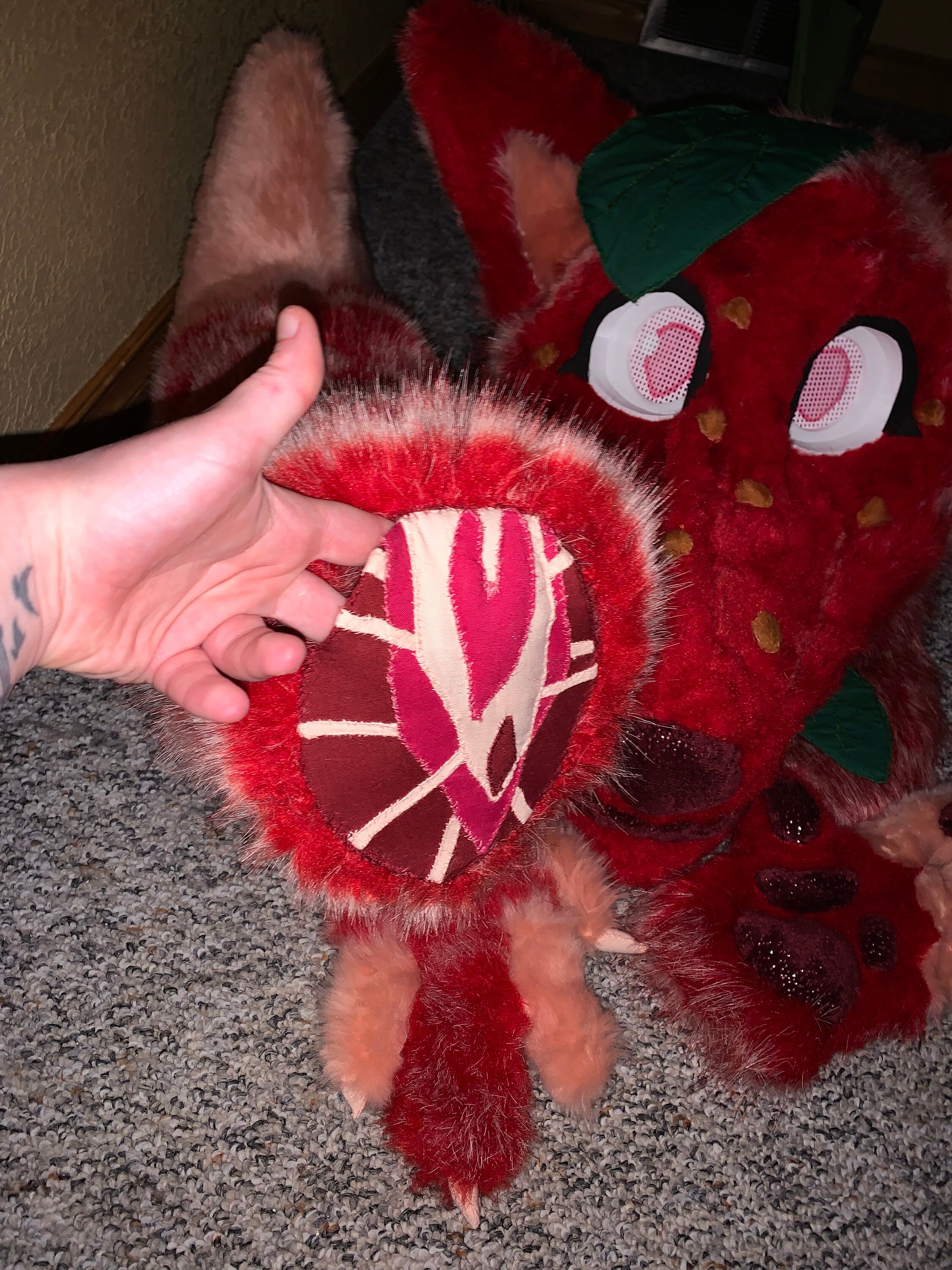 Strawberry Fox Mini Partial Fursuit - Etsy
