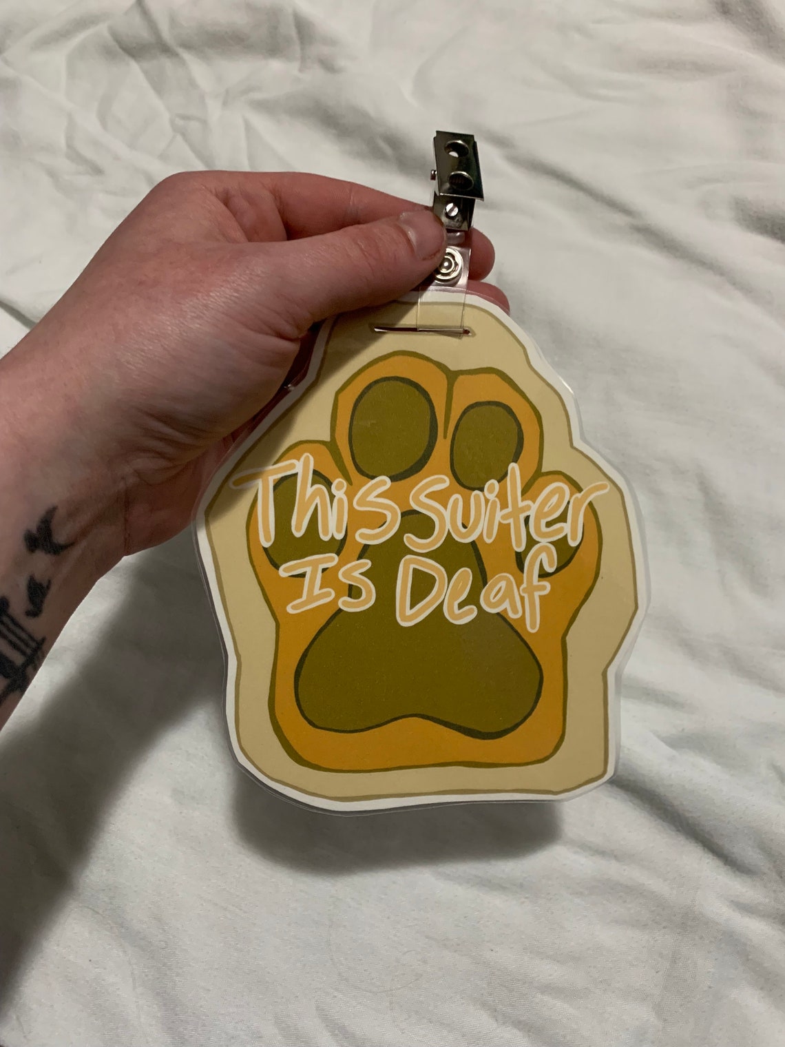 Deaf-fursuit Badge - Etsy