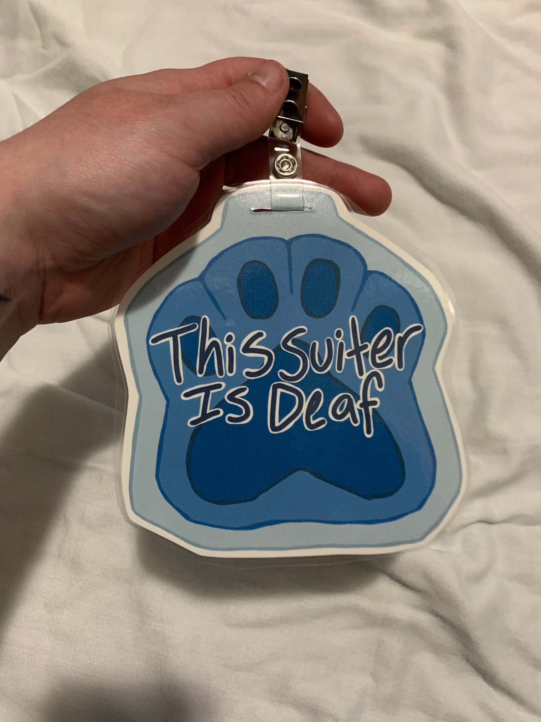 Deaf-fursuit Badge - Etsy