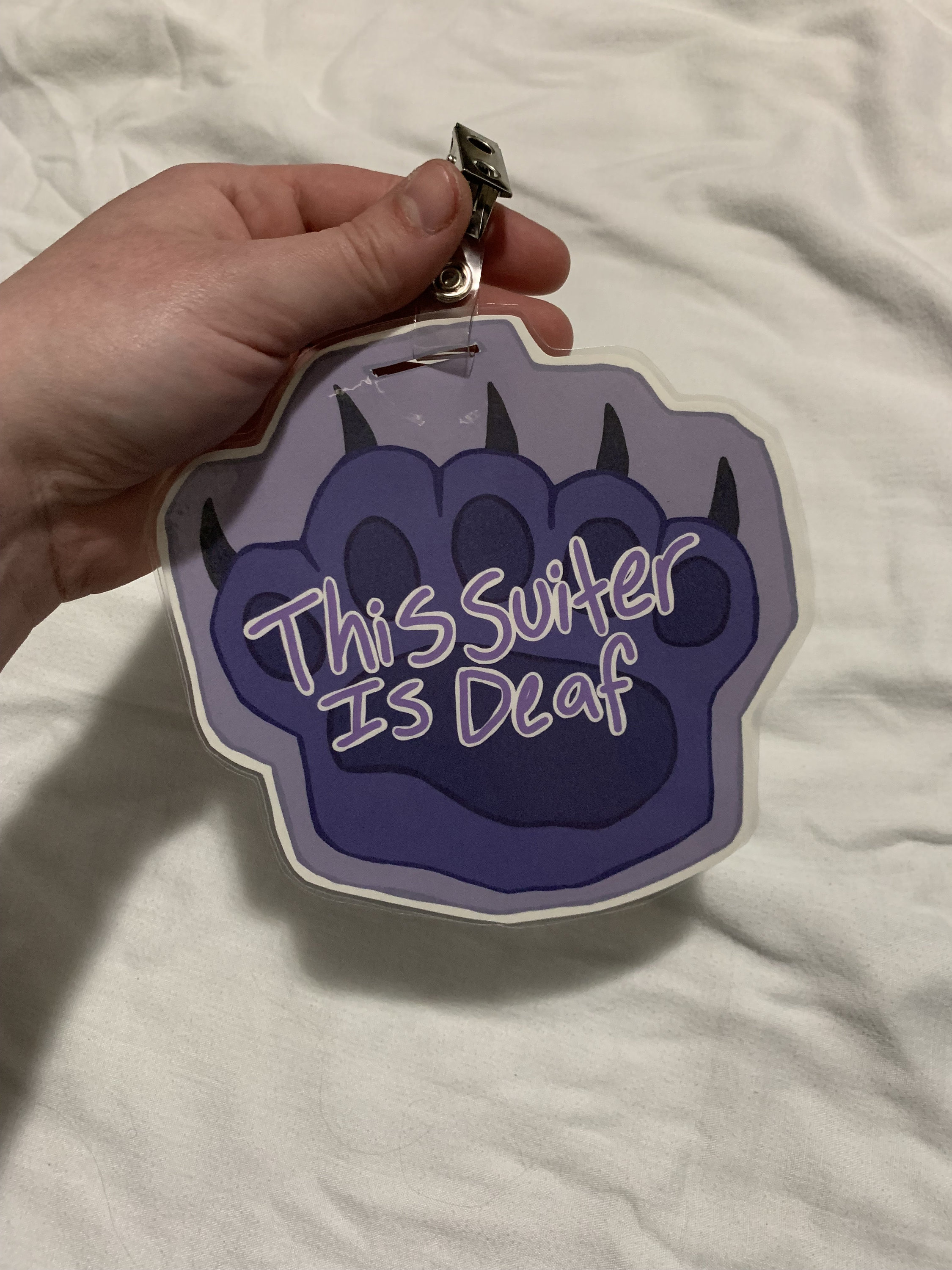 Deaf-fursuit Badge - Etsy