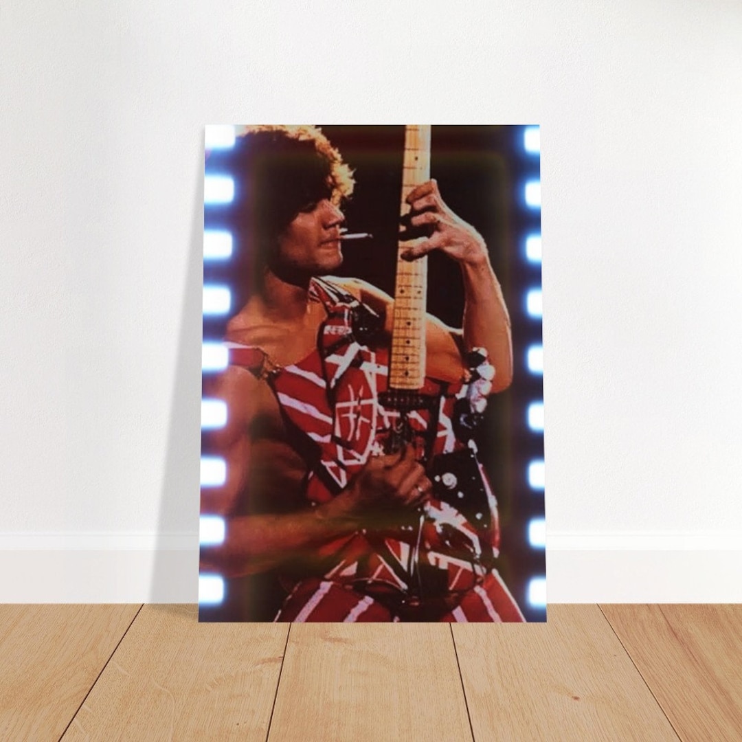 Eddie Van Halen Poster, Eddie Van Halen Classic Semi-glossy Paper ...