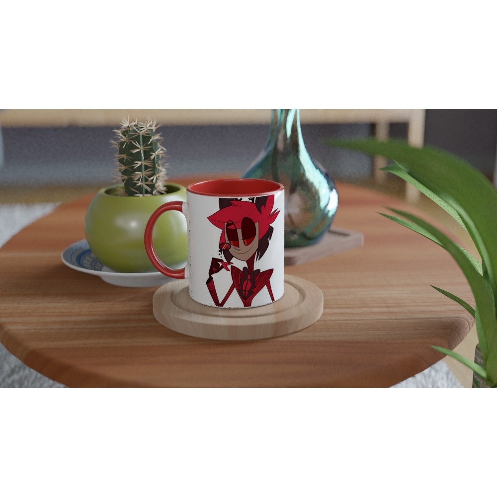 Hazbin Hotel Alastor Mug, Hazbin Hotel Alastor Color Mug, Hazbin Hotel ...