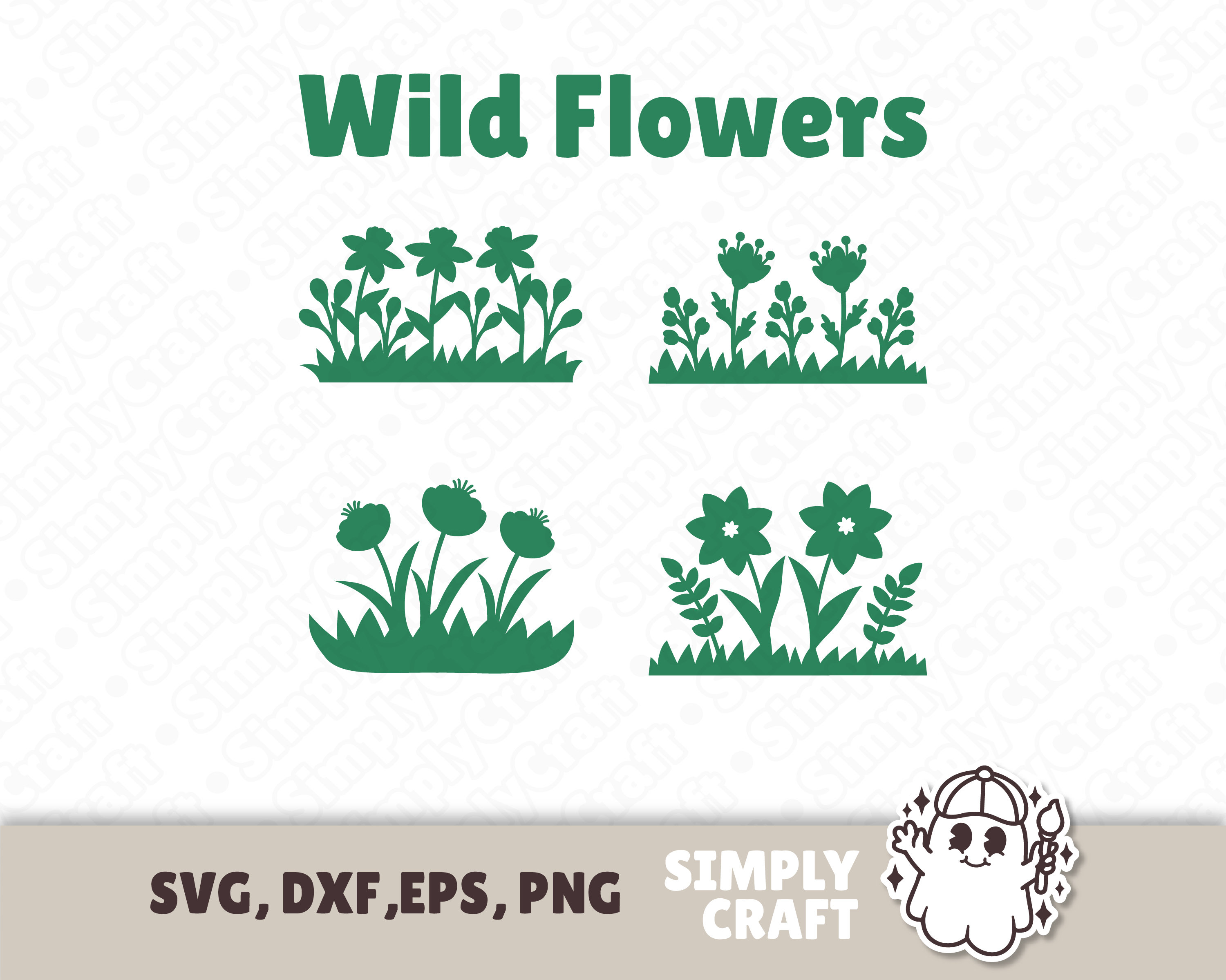 10 Wild Flowers SVG, Wildflowers, Floral Svg, Nature Svg - Etsy