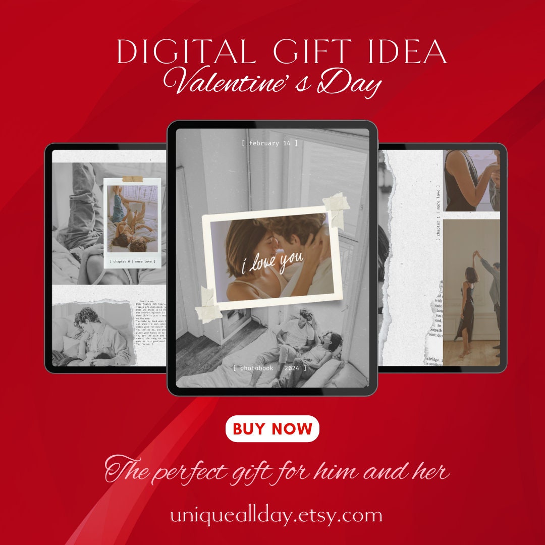 Aesthetic Digital Photobook for Valentine's Day Best Gift Idea for Your ...