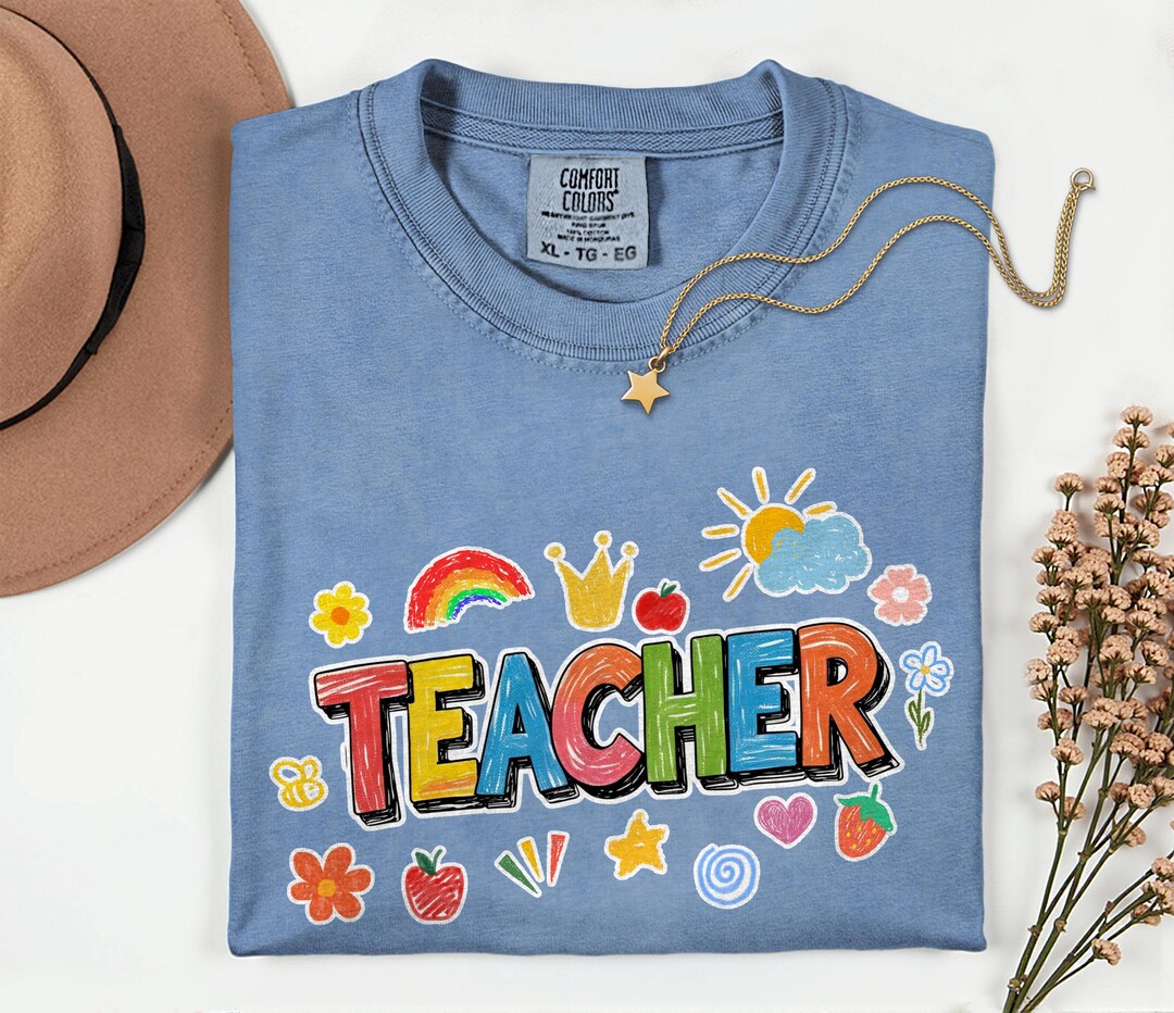 Teacher Crayon Letter PNG: Rainbow Back to School Clipart (digital ...