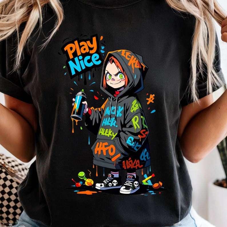 Play Nice Graffiti Kid PNG: Street Art Digital Download - Etsy