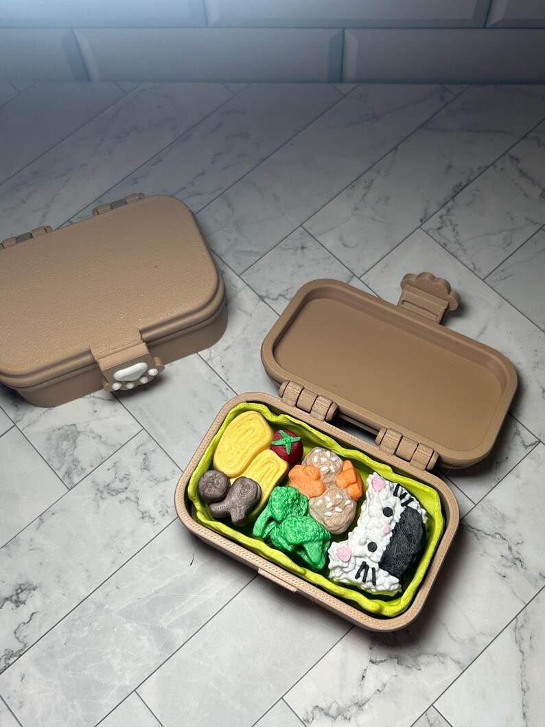 Cat Bento Box Fidget Clicker: 3D Printed Key Cap Stress Relief Desk Toy ...