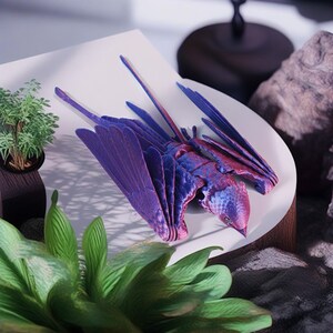 Swallow Articulated Bird Fidget Toy 3D Printed, Extra Large Strong ...