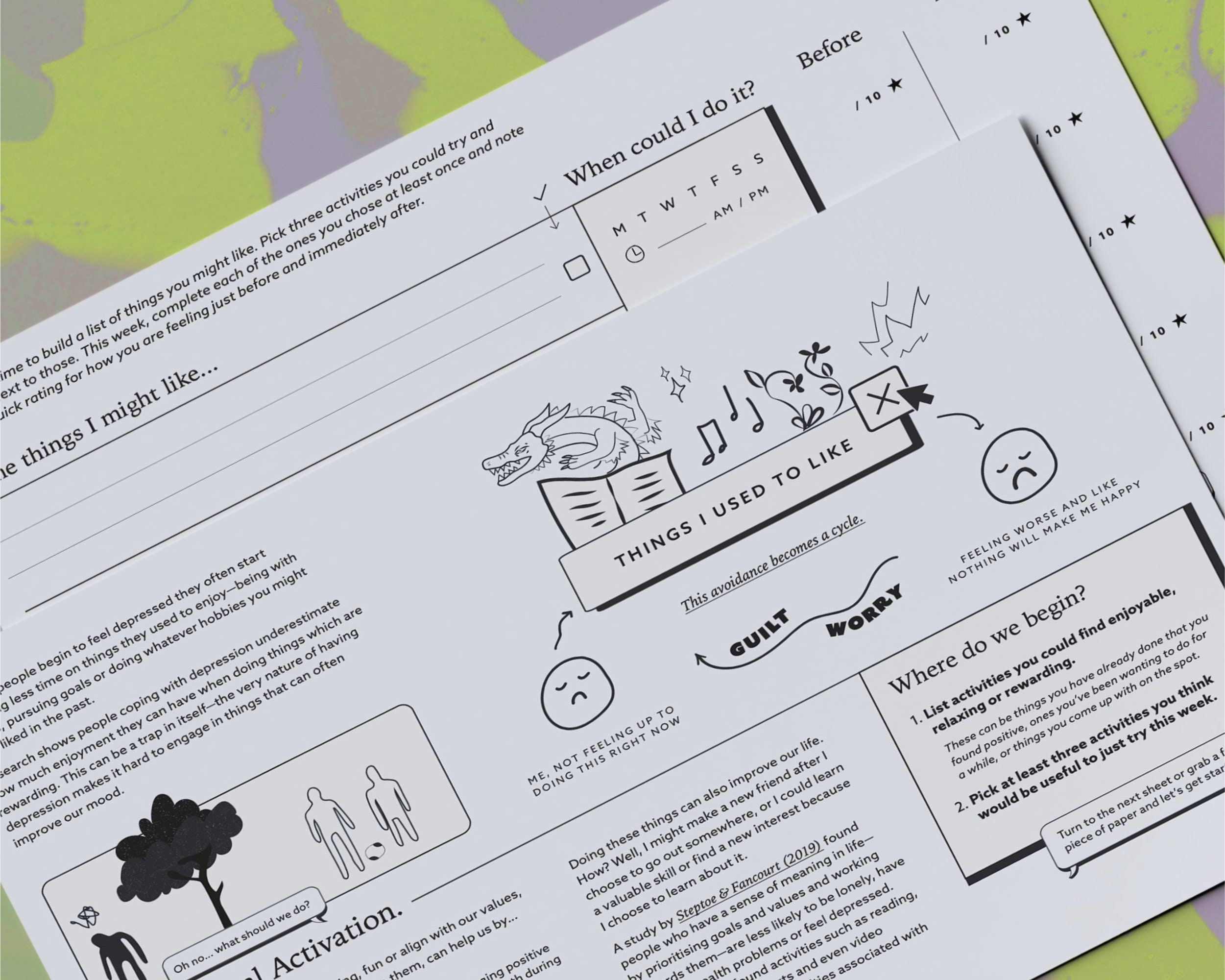 Behavioural Activation Session Kit - Etsy