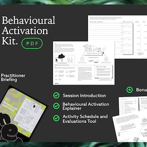 Behavioural Activation Session Kit - Etsy