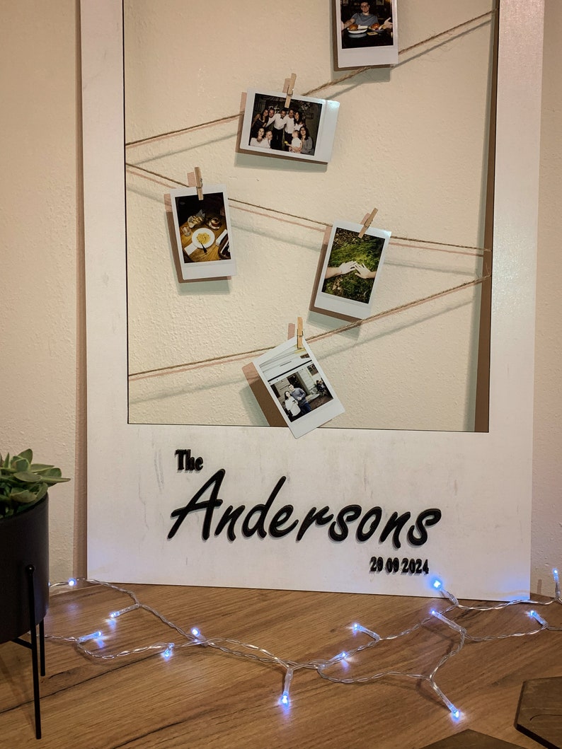 Personalized Wedding Frame, Custom Engraved Wood Picture Frame, Gift ...