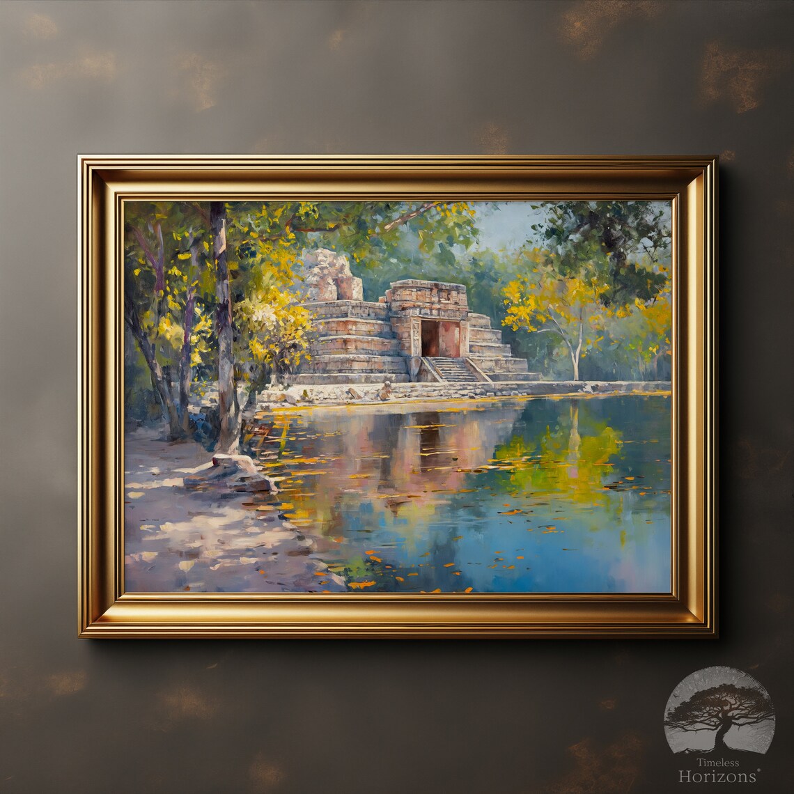 Mexico Original Oil Painting Chichén Itzá Mexico Impressionist Art ...