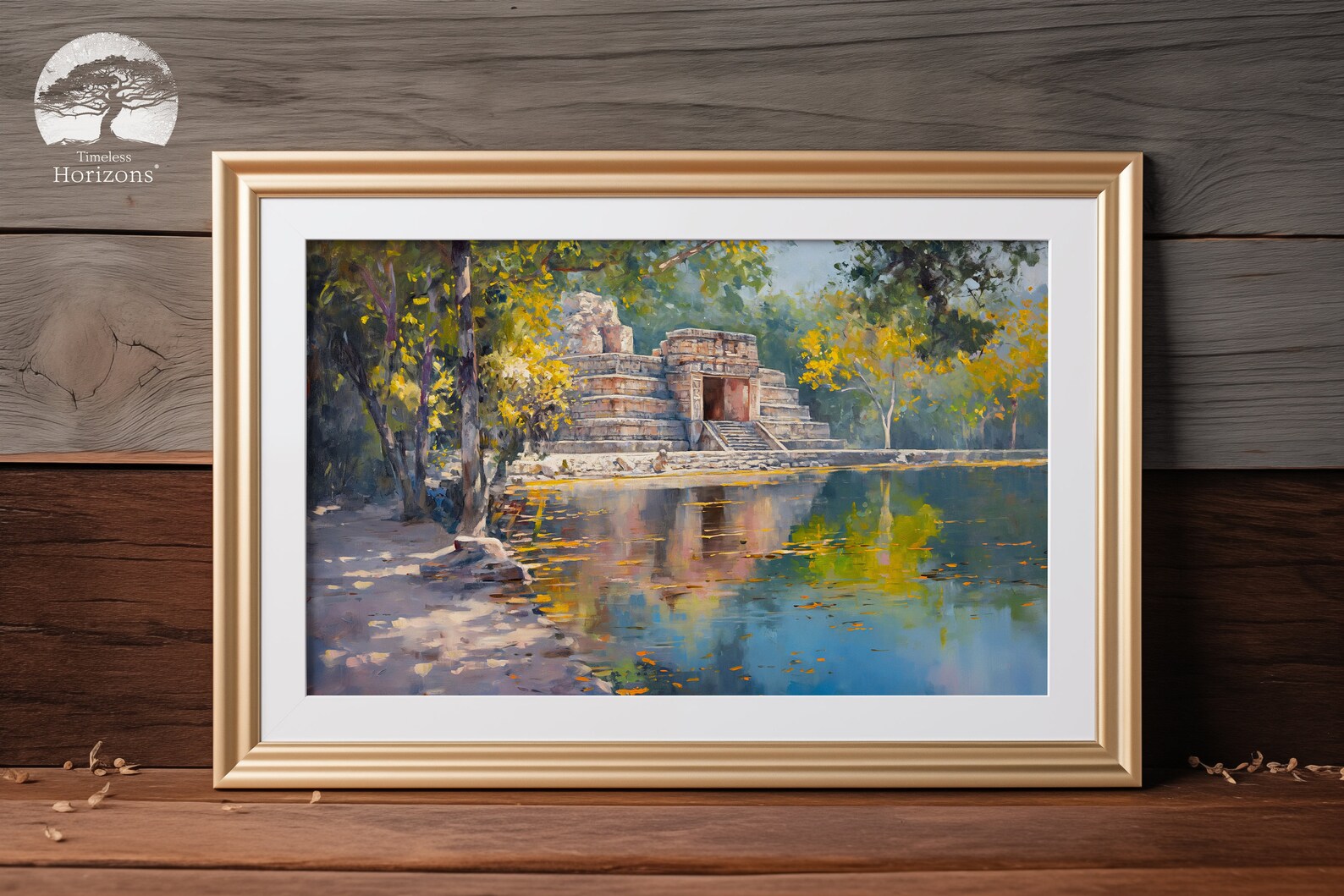 Mexico Original Oil Painting Chichén Itzá Mexico Impressionist Art ...