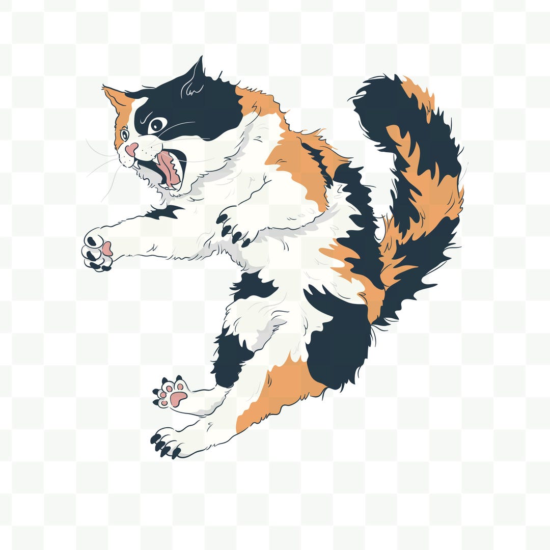 Moody Cat Digital Download PNG & SVG Sublimation File Cute Kitty Clip ...