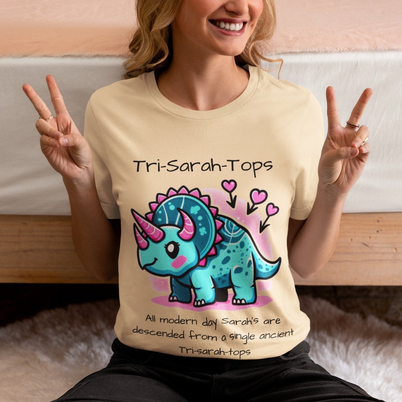 Tri-sarah-tops Dinosaur Tshirt, Dino Tee, Gift for Her, Evolution ...