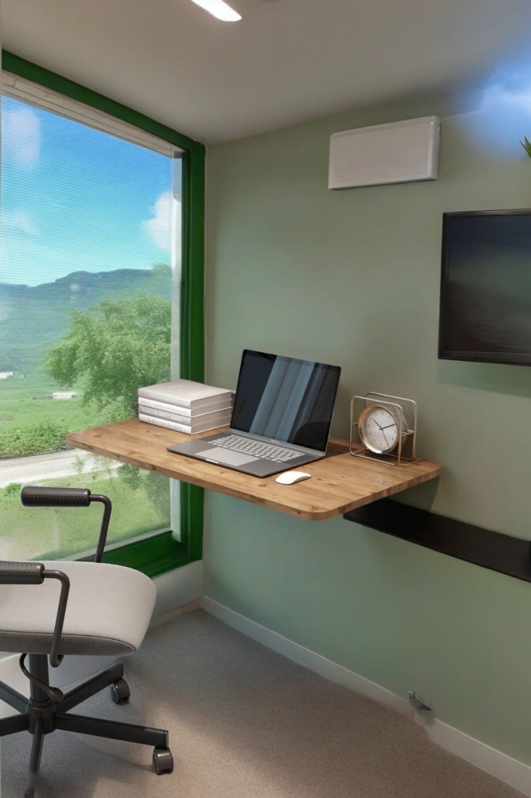 Wall Mounted Folding Table, Portatif Folding Table, Foldable Kitchen ...