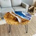 Ocean Wave Art Sea Coffee Table, Luxury Ocean Wood Resin Coffee Table ...