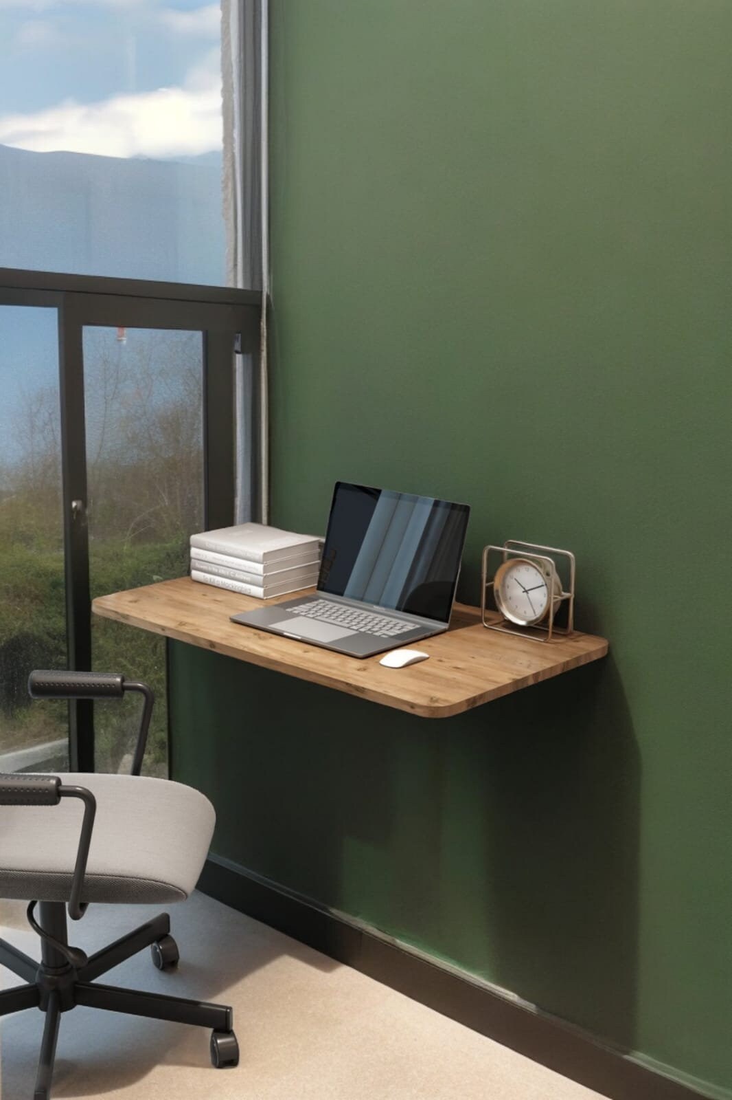 Wall Mounted Folding Table, Portatif Folding Table, Foldable Kitchen ...