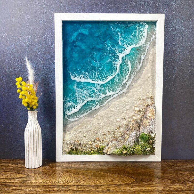 Resin Beach Art - Etsy