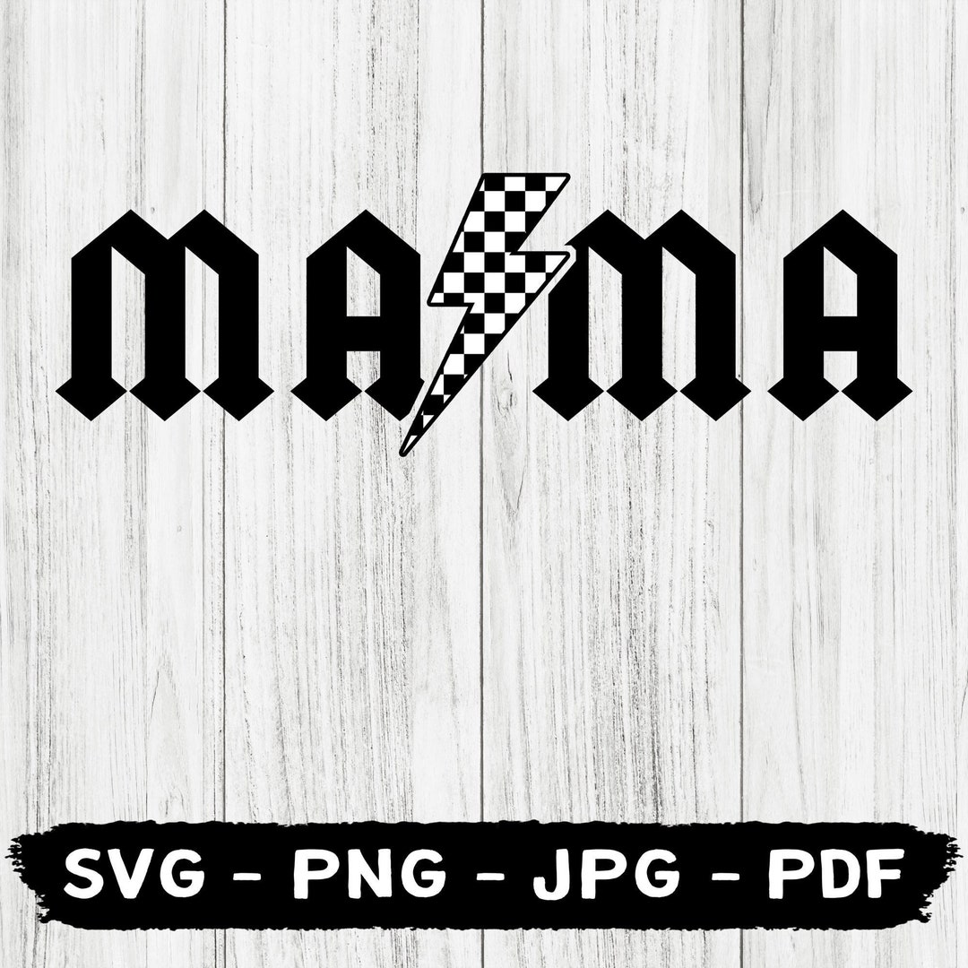 Mama Lightning Bolt SVG PNG, Mama Svg, Mama Png, Mama Shirt Svg, Mom ...
