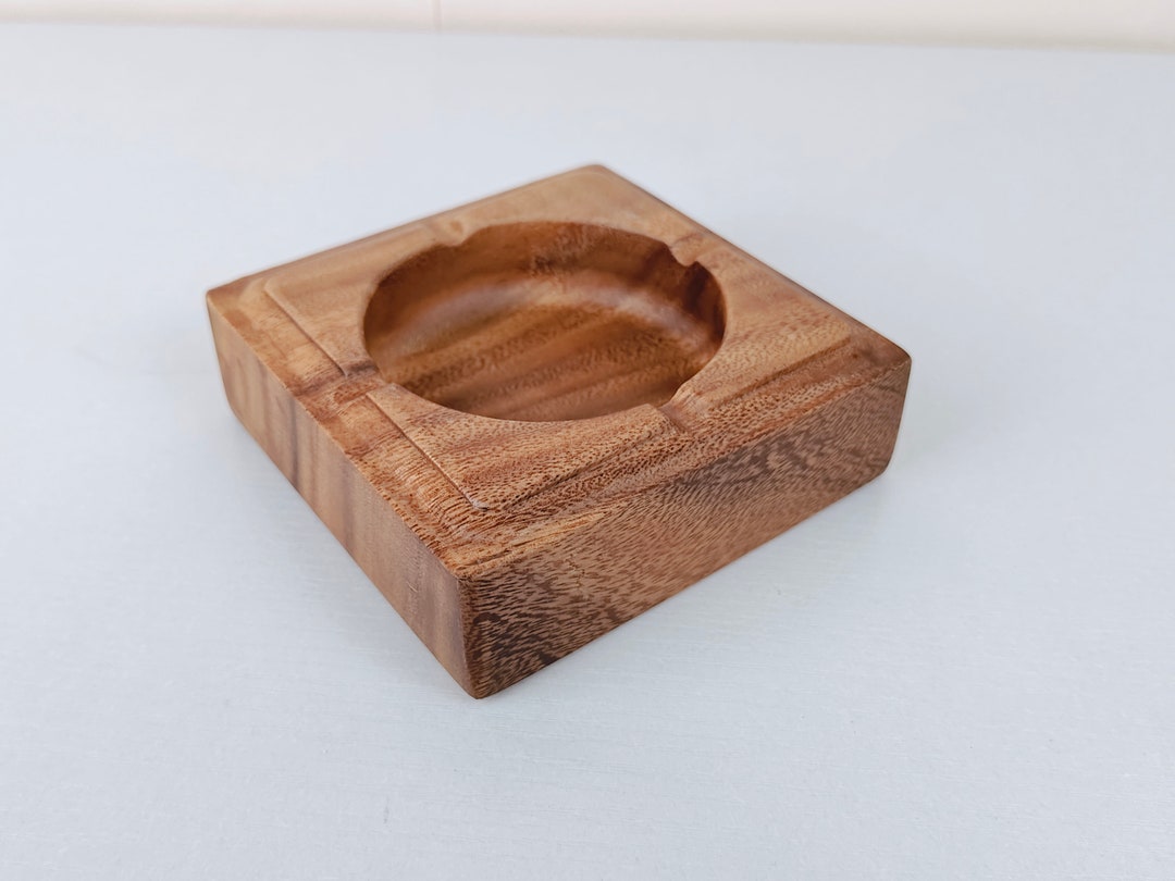 Wooden Ashtray, Solid Wood Ashtray, Unique Ashtray, Wooden Ashtray for ...