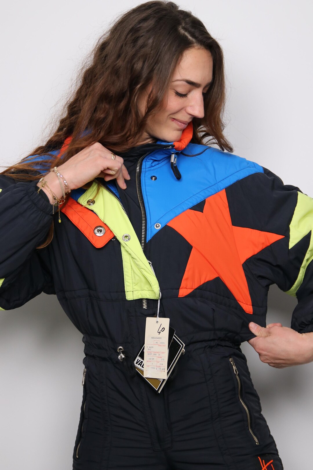 New Vintage Item BELFE Ski Suit S M L Xl 80s 90s Deadstock Fila Colmar ...