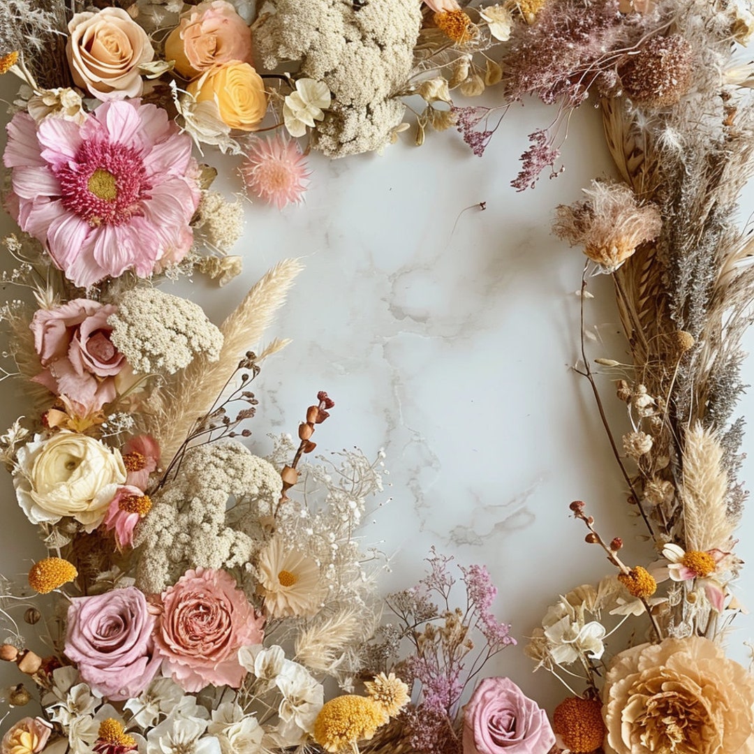 Intricate Dried Flower Frames as Wall Art Masterpieces - Etsy