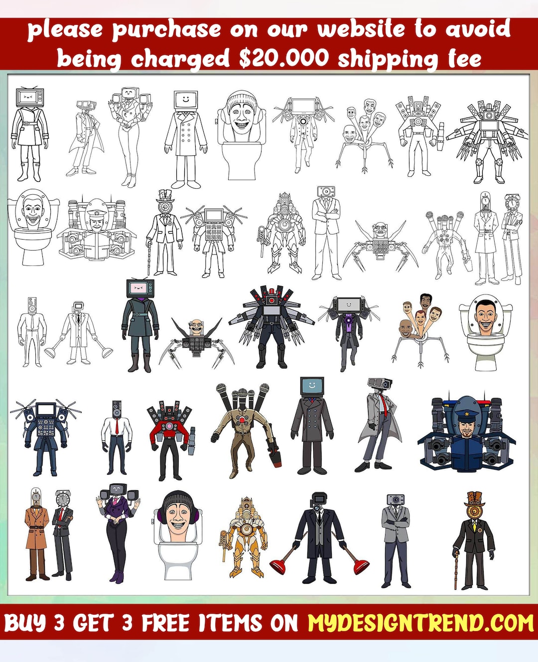 Skibidi Toilet Clipart Svg 40 Png, Skibidi Toilet Svg Png 300 Dpi ...