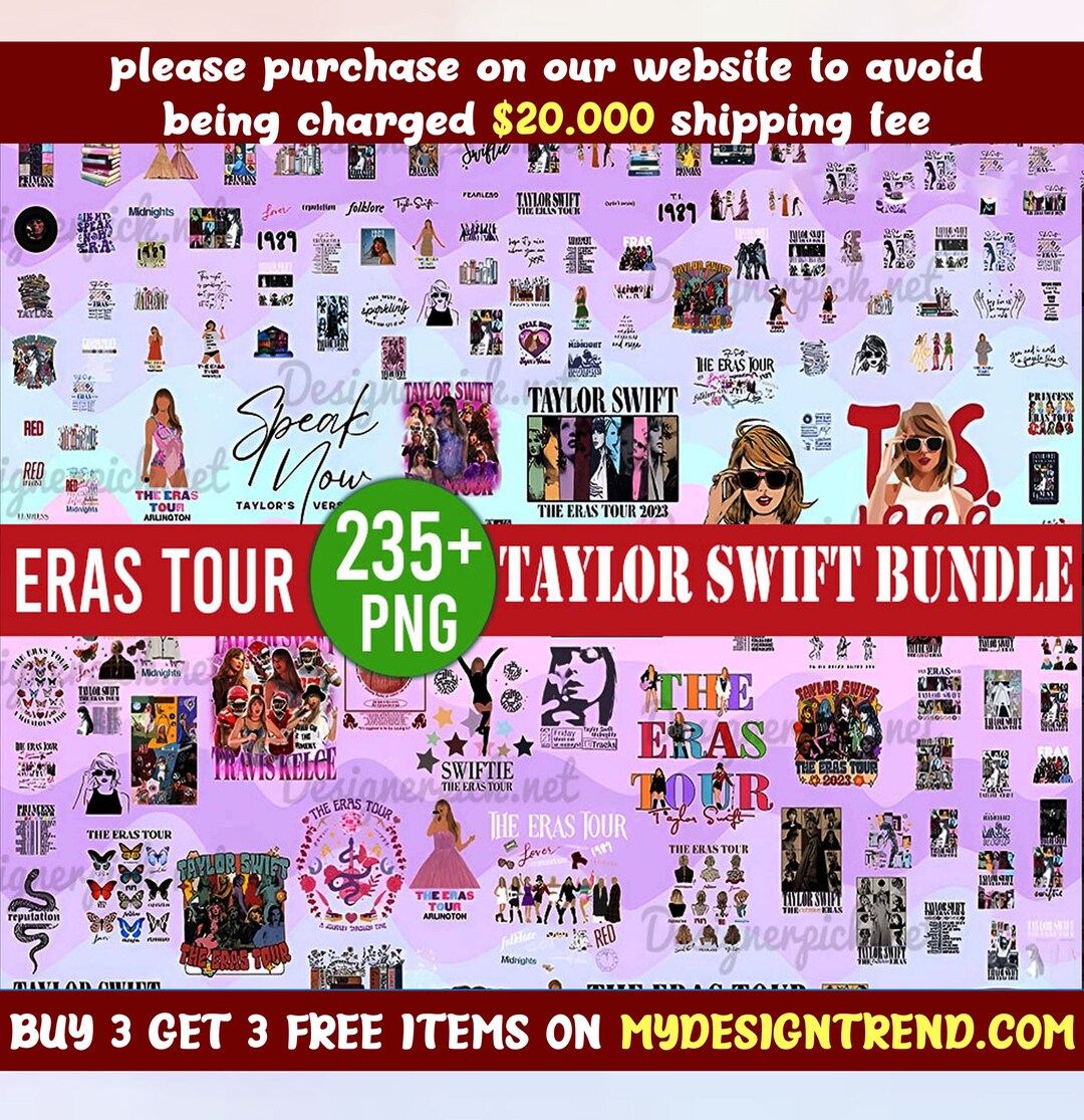 Taylo Swift Eras Tour Png Bundle, Little Swiftie PNG, Taylor the Eras ...