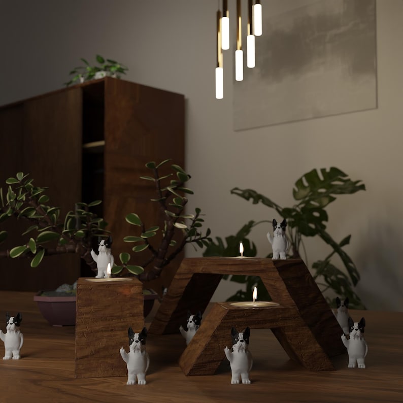 French Bulldog Middle Finger Statue – Humorous Dog Decor, Unique Pet ...