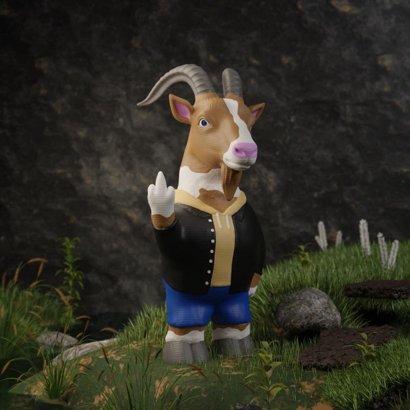 Goat Print - Etsy