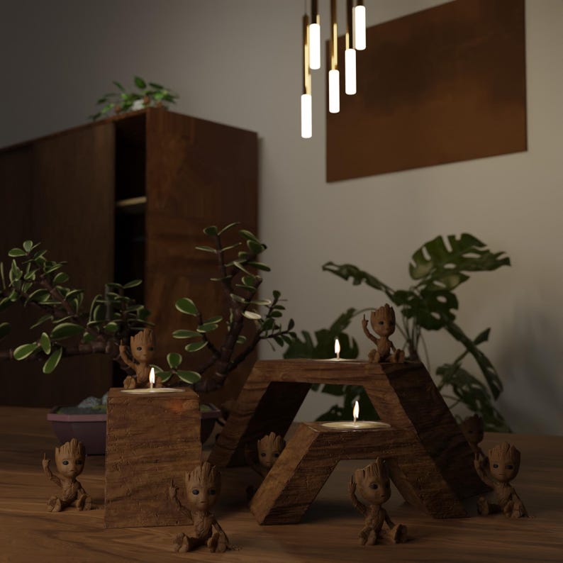 Tree-like Creature Middle Finger Statue – Humorous Decor, Unique Gift ...