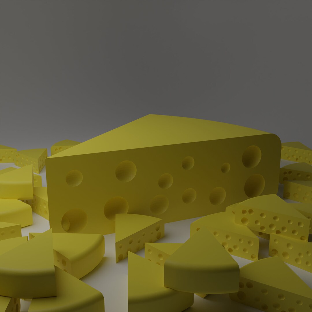 The Little Cheese 3D Printed Figurine Gift for Food Lovers Miniature ...