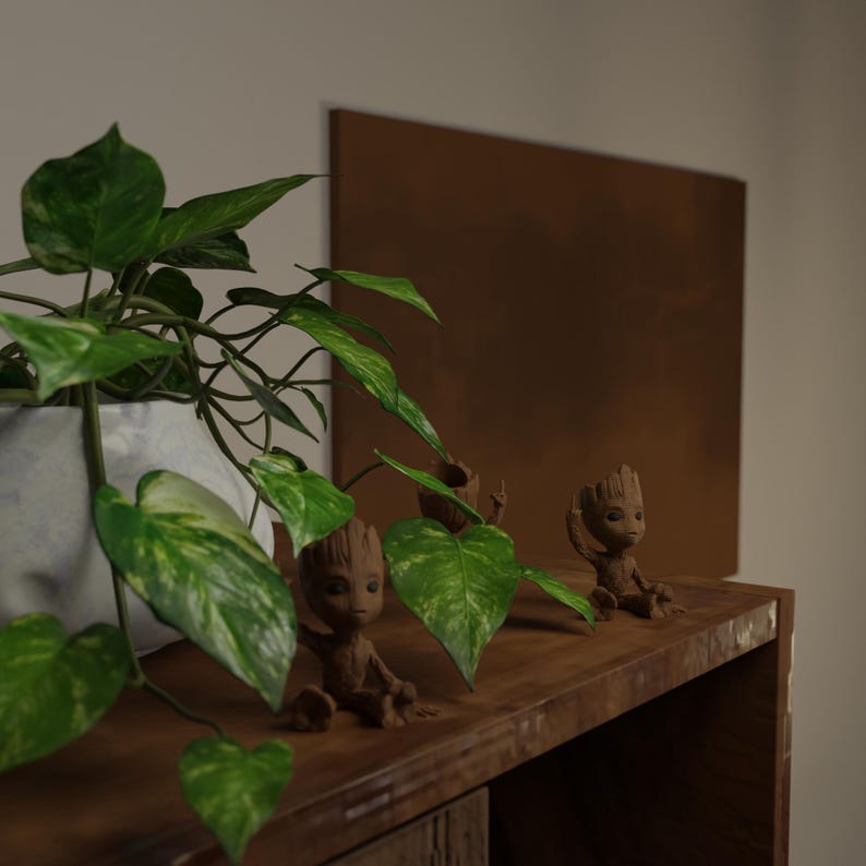 Tree-like Creature Middle Finger Statue – Humorous Decor, Unique Gift ...