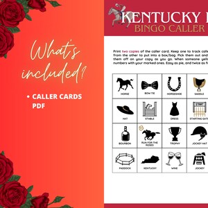 Kentucky Derby BINGO Game Fun Game for Adults Party Printable 2024 ...