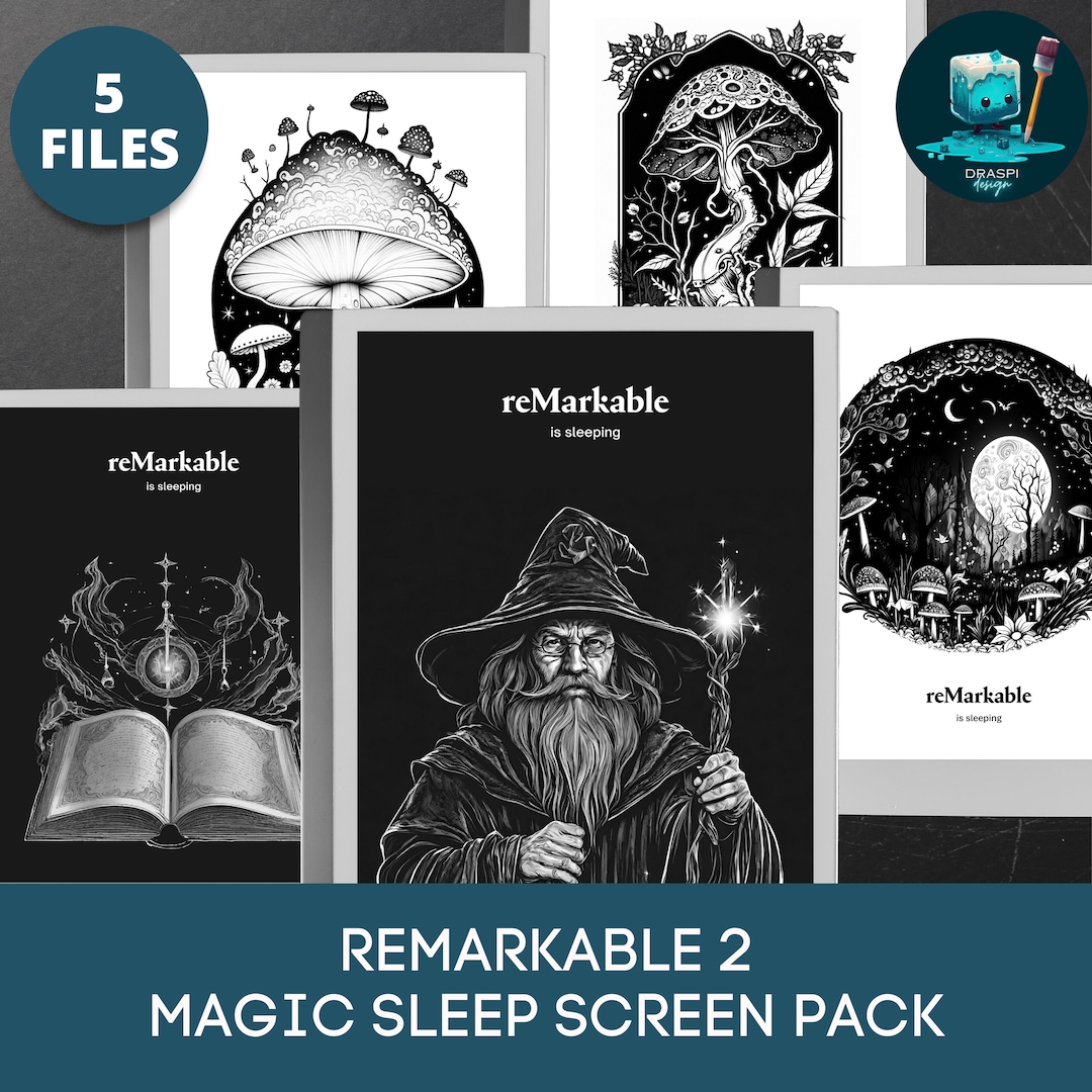 Remarkable 2 Magic Sleep Screen Pack | Remarkable 2 Mushroom ...
