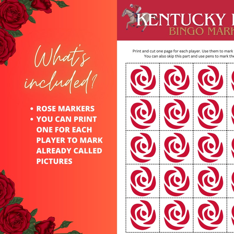 Kentucky Derby BINGO Game Fun Game for Adults Party Printable 2024 ...