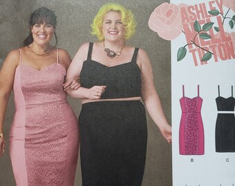 Uncut Simplicity 8344 Plus Size Knit Bodysuits Sewing Pattern by Ashley ...