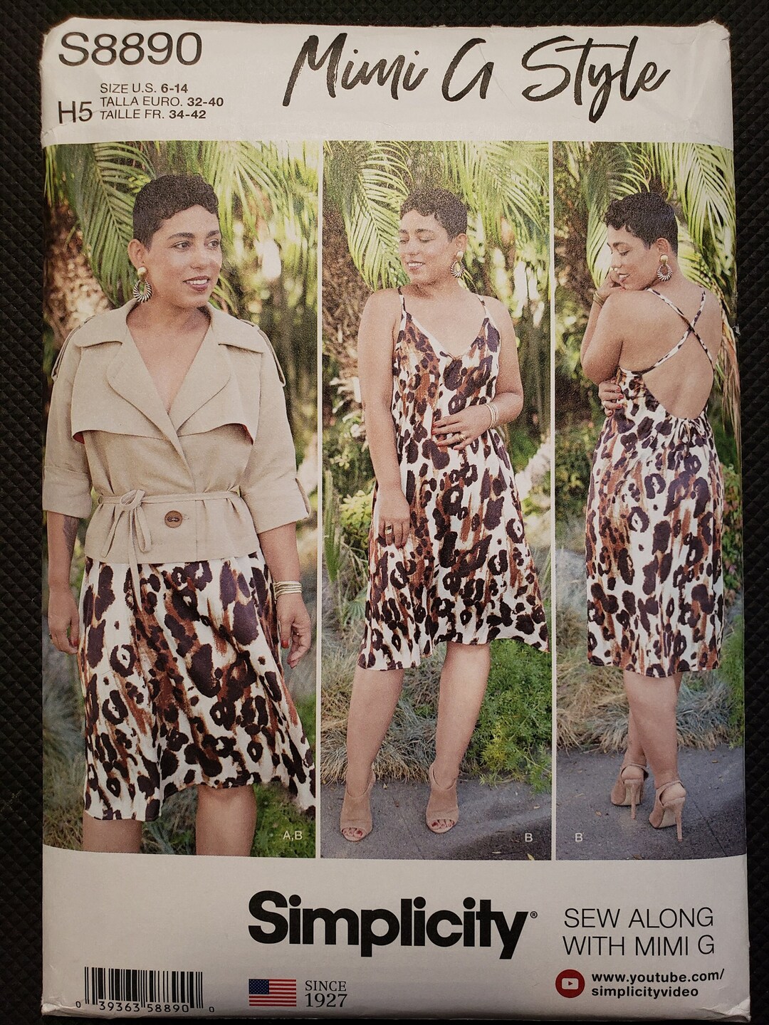 Uncut Simplicity 8060 Misses' Slip Dress and Jacket Sewing Pattern by ...