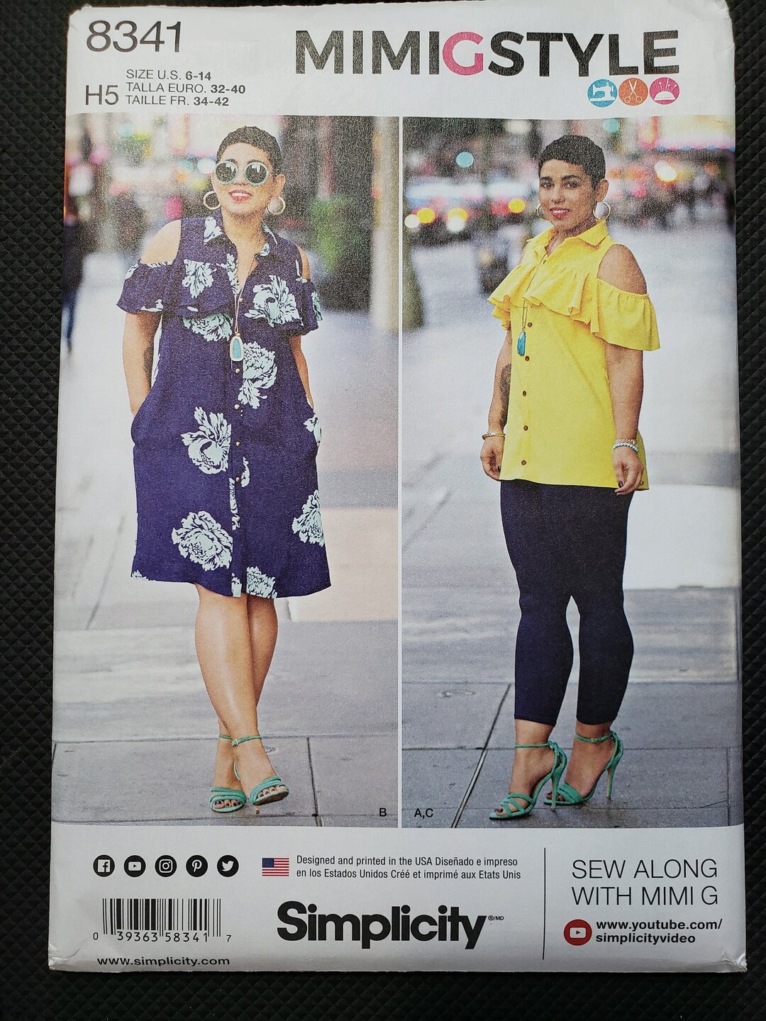 Uncut Simplicity 8341 Misses' Dress, Top and Knit Leggings Sewing Pattern by Mimi G | Size 6- 14 ...